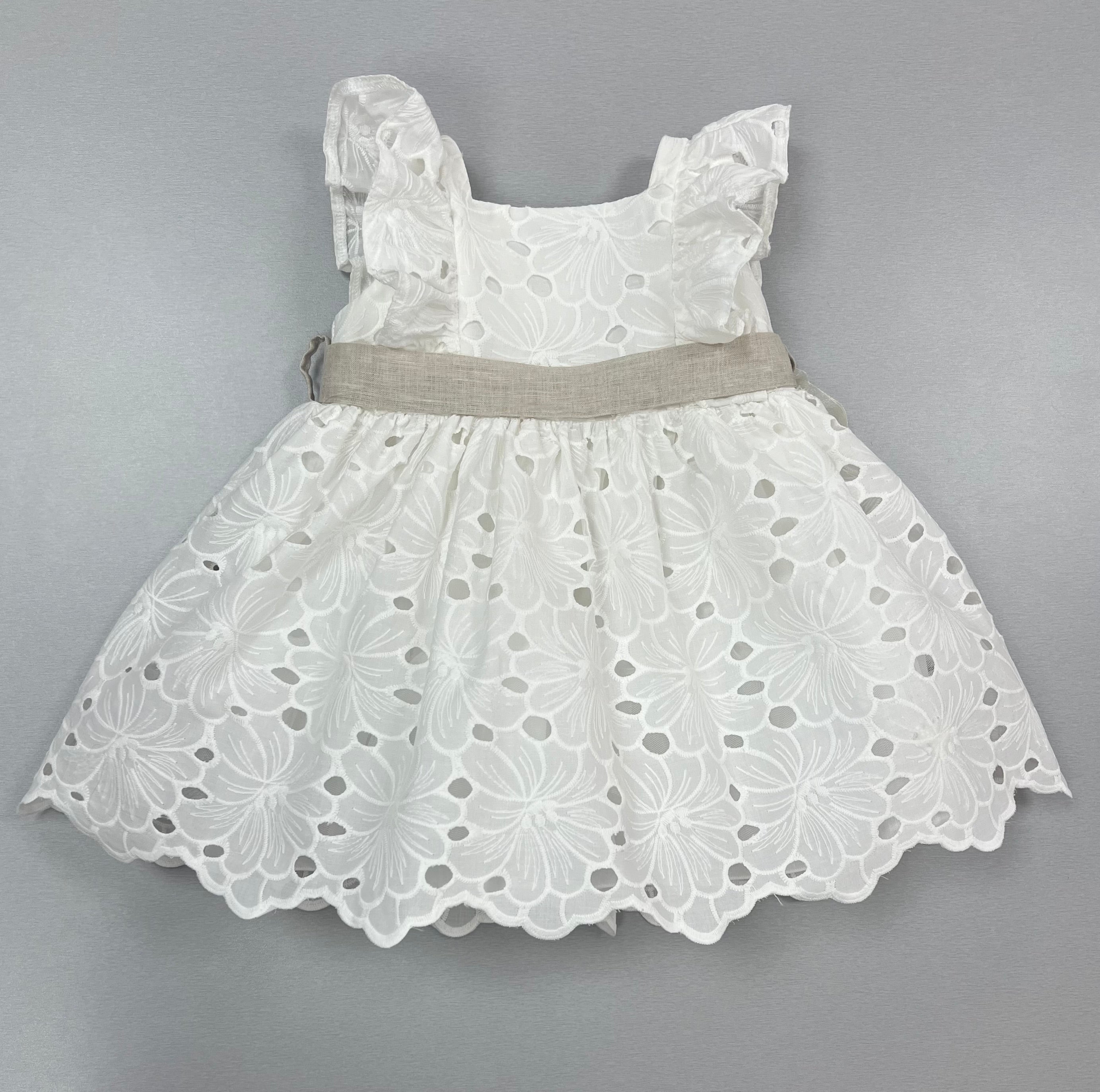 Bimbalo white Eyelet Dress made in Italy – labavettainc